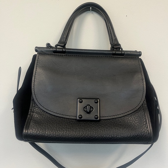 Coach | Bags | Coach Black Drifter Carryall Handbag | Poshmark